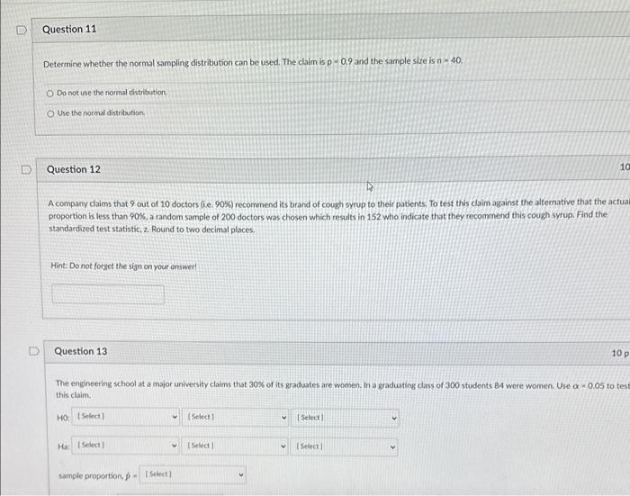 Solved Determine Whether The Normal Sampling Distribution