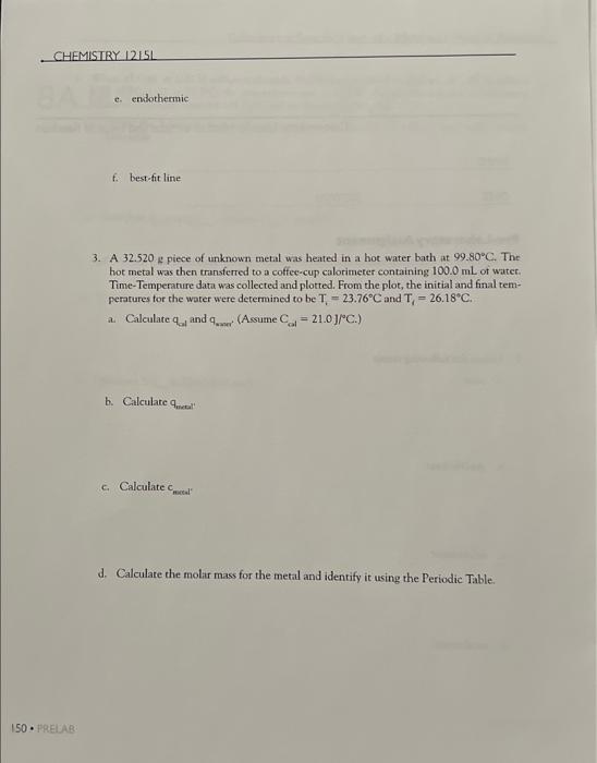 Solved Pre-Laboratory Assignment 1. Which of the chemicals | Chegg.com