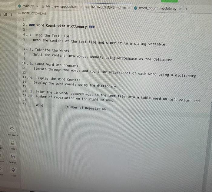 Solved 2. \#\#\# Word Count with Dictionary \#\#\# 3 4. 1. | Chegg.com
