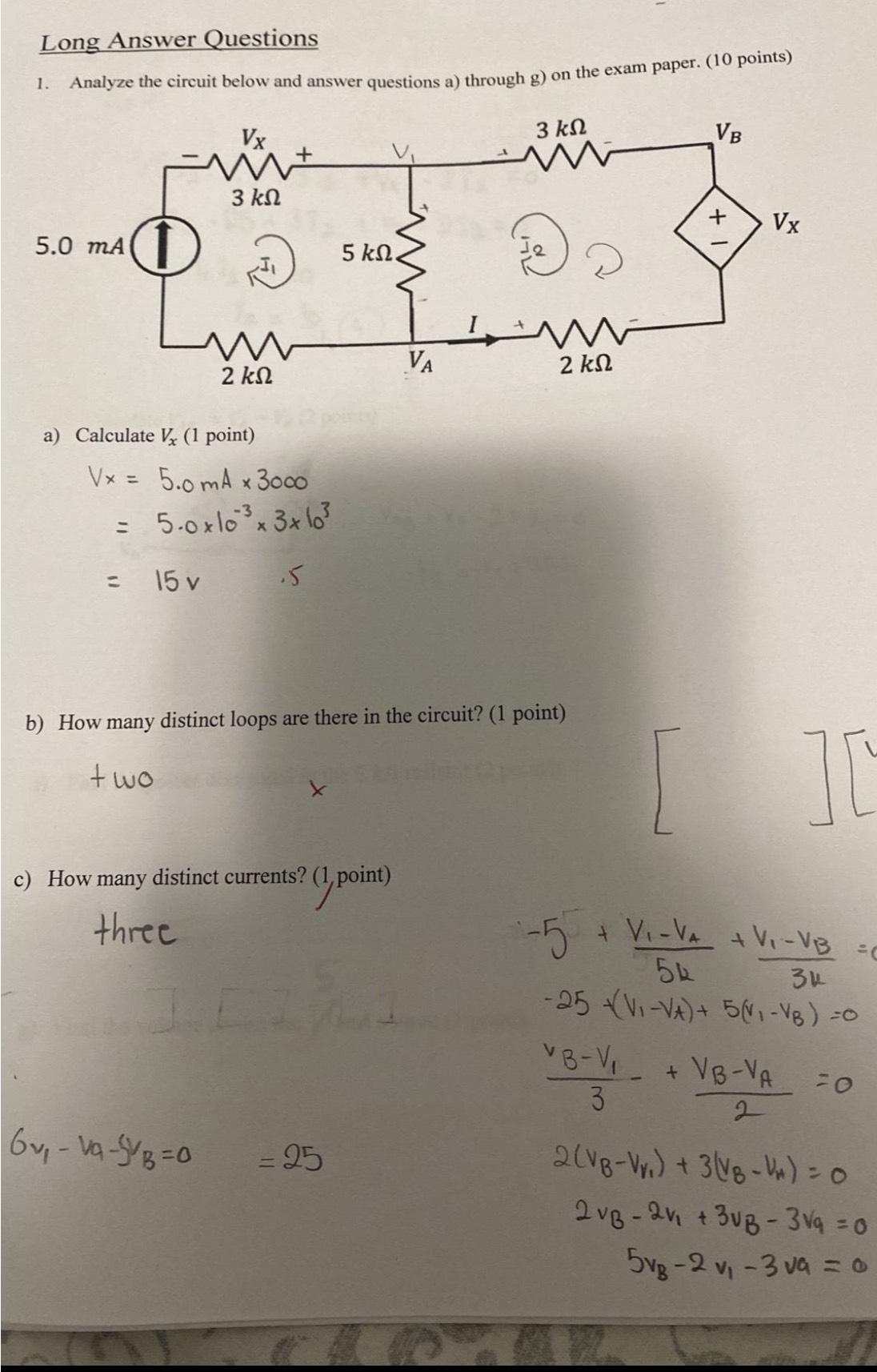 Solved D) ﻿find the current Ie) ﻿calculate Vabf) ﻿find the | Chegg.com