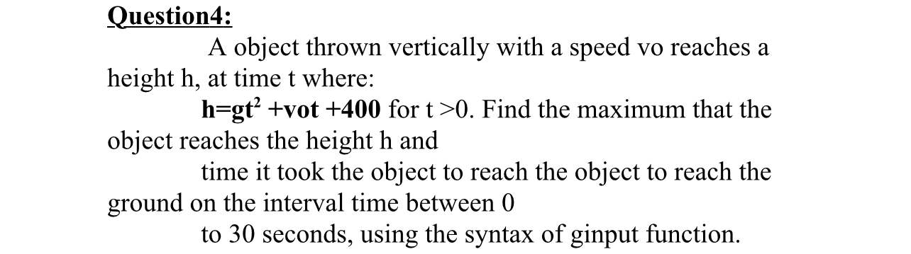 Solved A object thrown vertically with a speed vo reaches a | Chegg.com