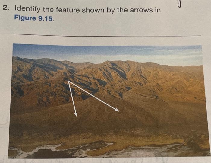 Solved 2. Identify the feature shown by the arrows in Figure | Chegg.com