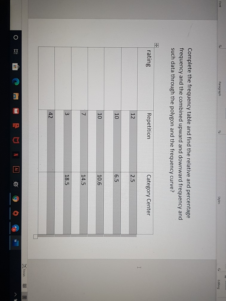 Solved Font Paragraph Styles Б Editing Complete the | Chegg.com