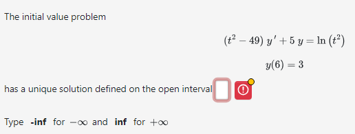 Solved This is a differential equation Initial value | Chegg.com