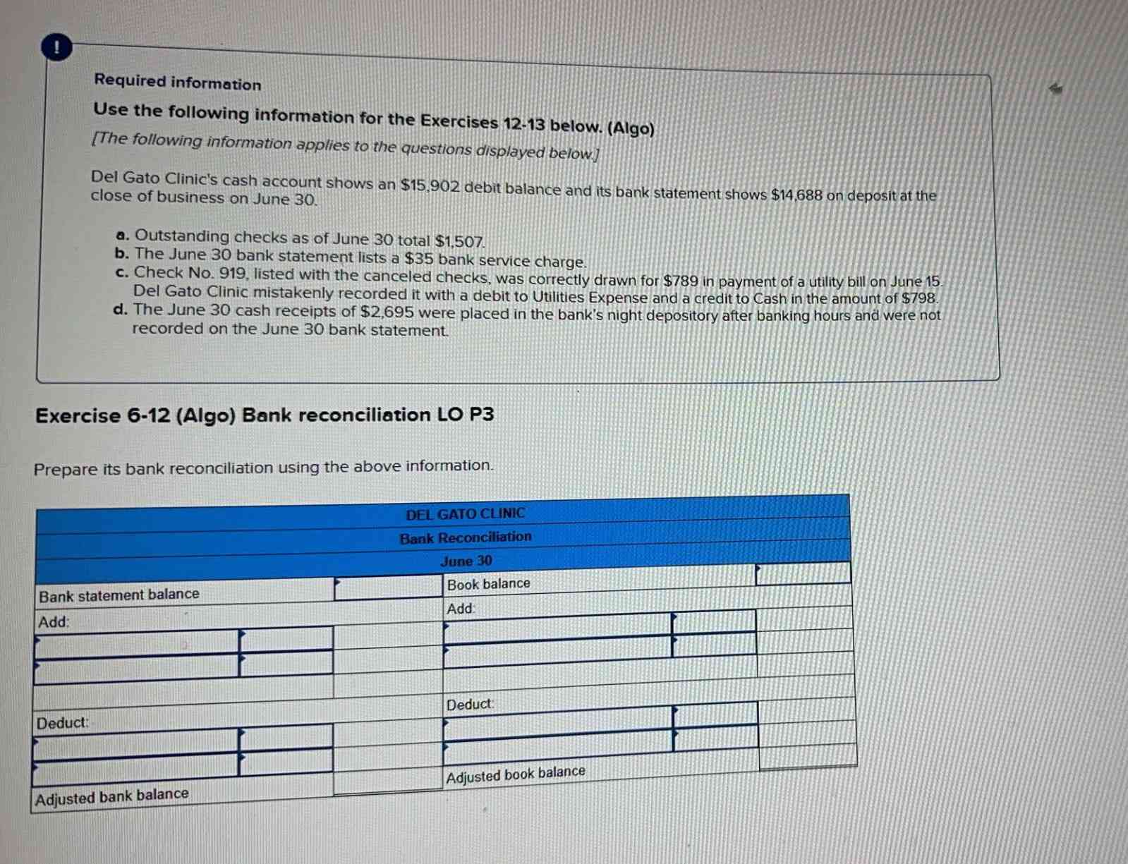 Solved !Required informationUse the following information | Chegg.com