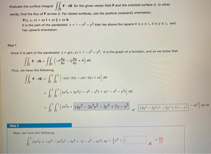 Solved Evaluate the surface integral |F ds for the given | Chegg.com