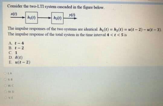 Solved Consider the two-LTI system cascaded in the figure | Chegg.com Solved Consider the two-LTI system cascaded in the figure | Chegg.com