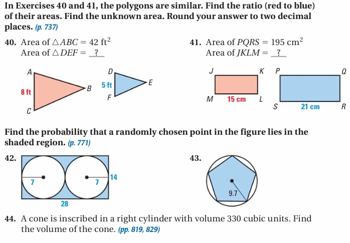 Solved In Exercises 40 and 41, the polygons are similar. | Chegg.com