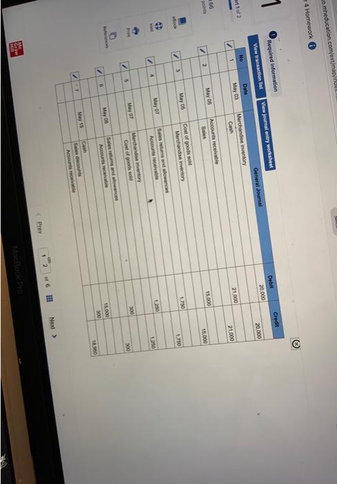 Solved Hello, can you please assist to correct the may 15. | Chegg.com