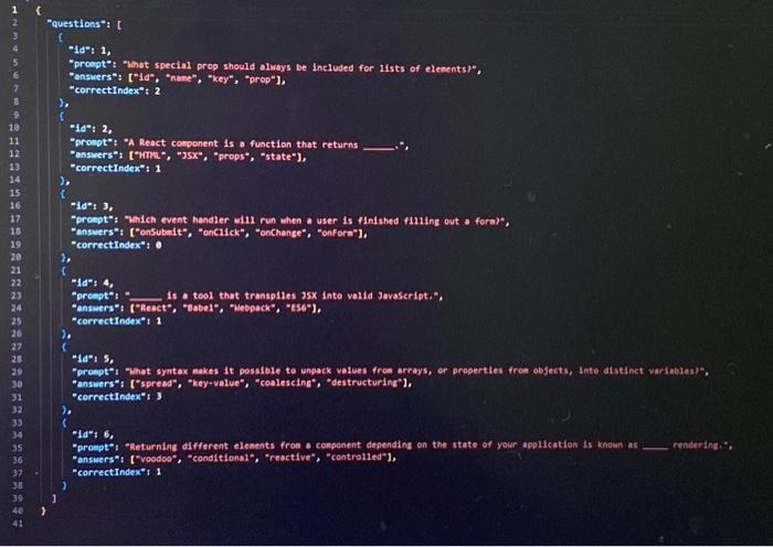 components > IS App,js > \& App import React, \{ | Chegg.com