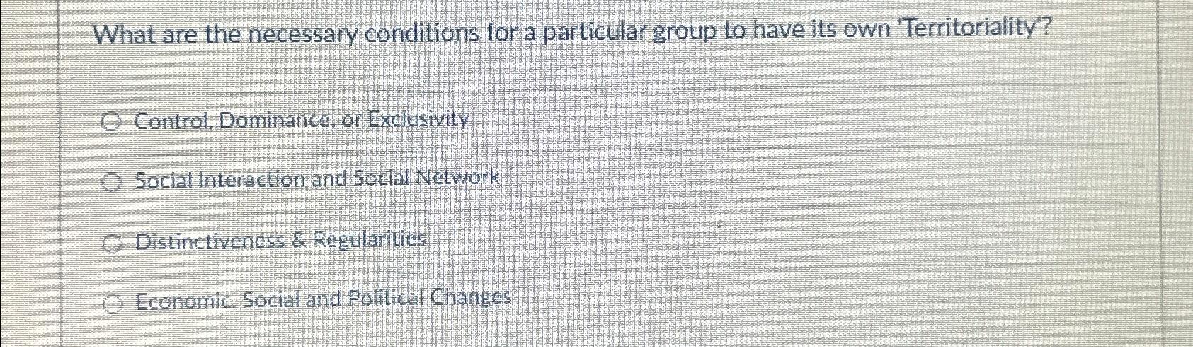 Solved What are the necessary conditions for a paticular | Chegg.com