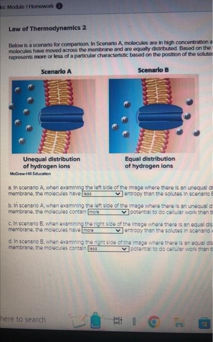 Solved Law of Thermodynamics 2 based on the two scenarios | Chegg.com
