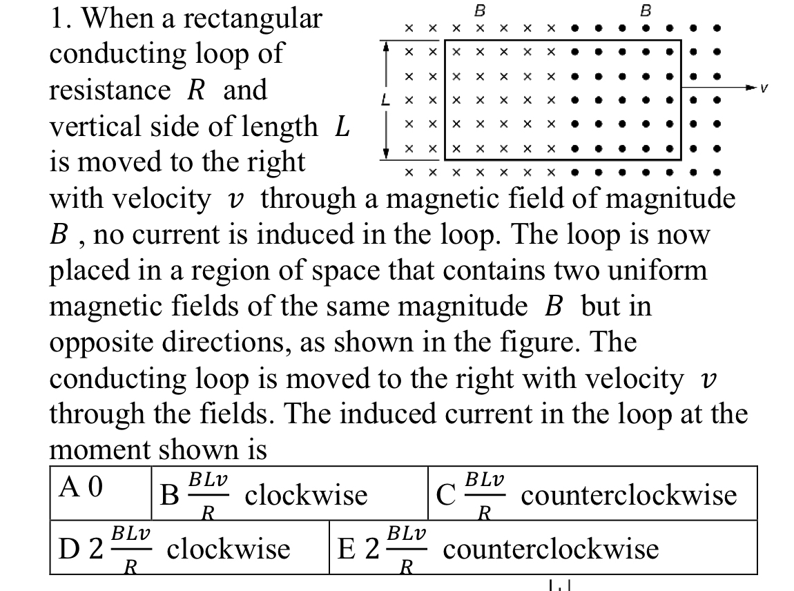 Solved When a rectangular conducting loop of resistance R | Chegg.com