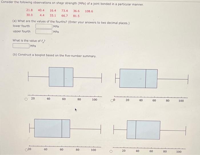 [Solved]: (a) What are the values of the fourths? (Enter yo
