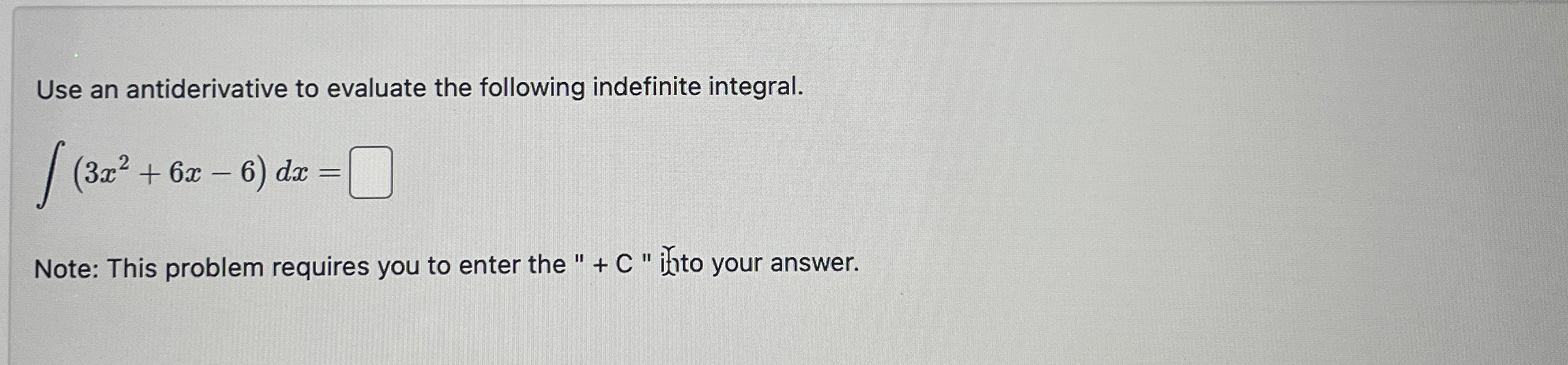 Solved Use an antiderivative to evaluate the following | Chegg.com