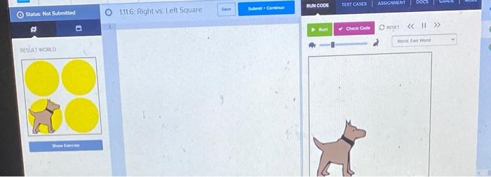 Solved Exercise 1.11.6: Right vs. Left Square points Let's | Chegg.com