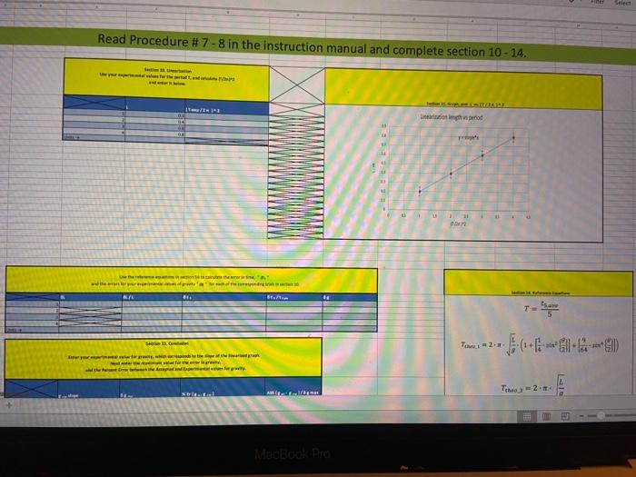 Read Procedure \# 2 in the instruction manual and | Chegg.com