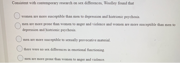 Solved Consistent With Contemporary Research On Sex