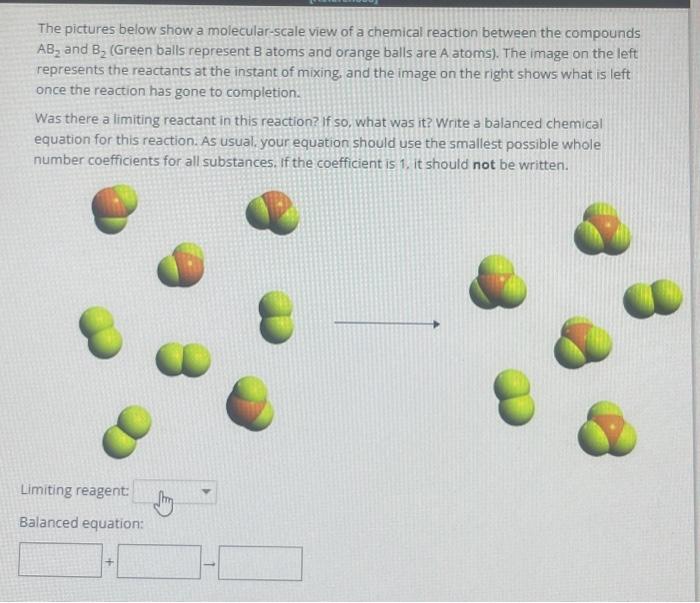 The pictures below show a molecular-scale view of a | Chegg.com