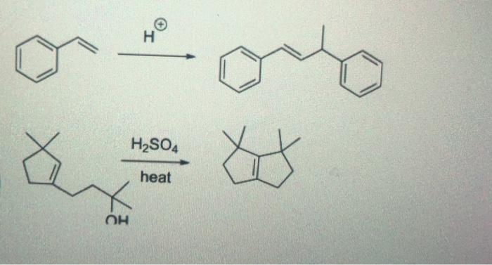 Solved ® н H2SO4 heat он | Chegg.com
