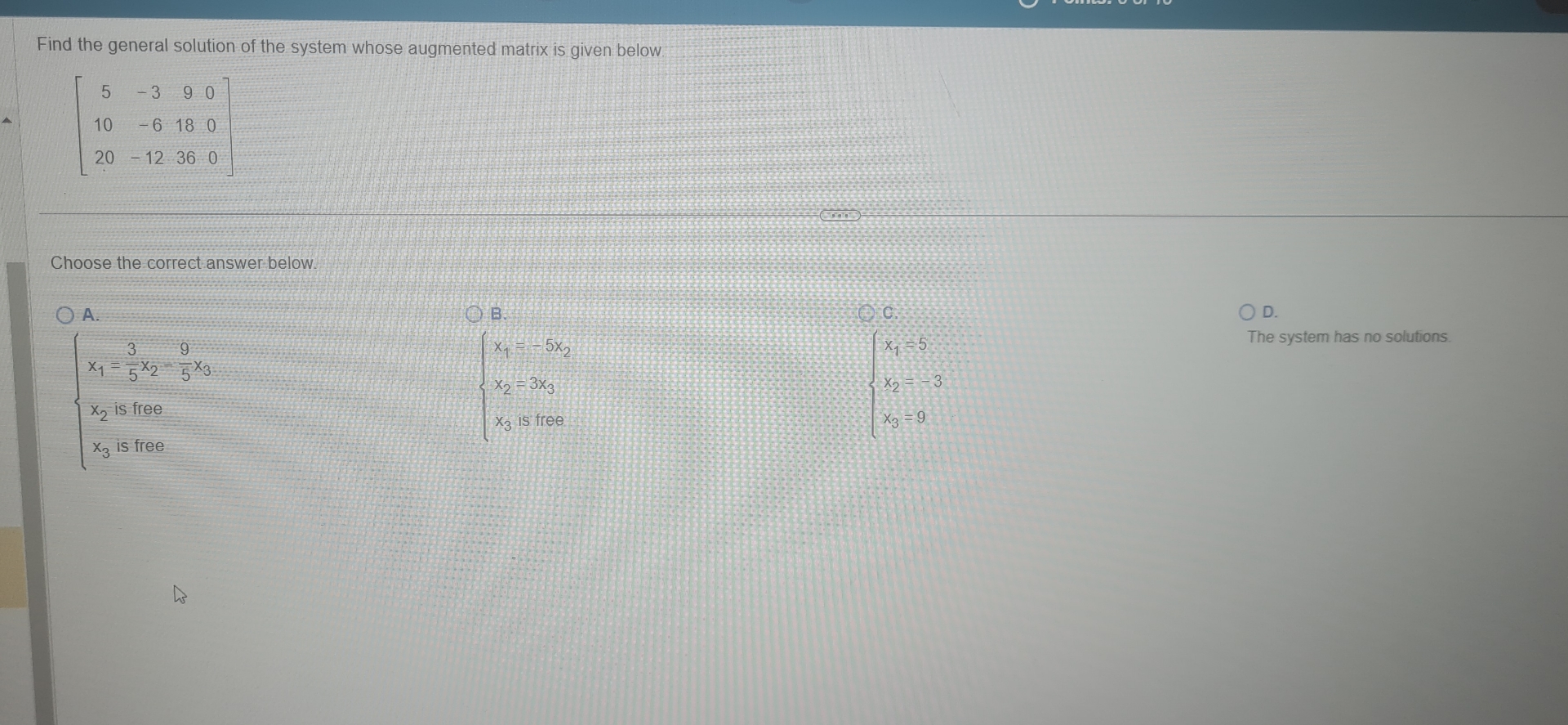 Solved Find the general solution of the system whose | Chegg.com