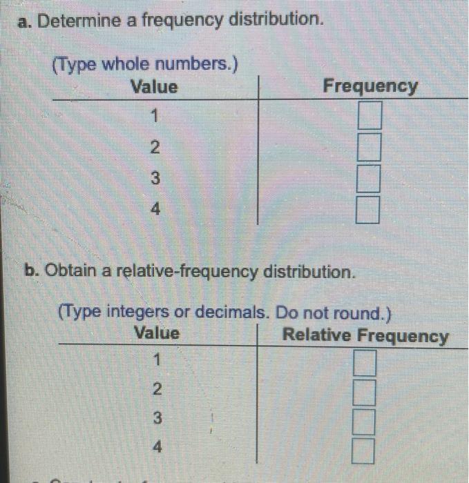 Solved Use the data set and single-value grouping to compare | Chegg.com