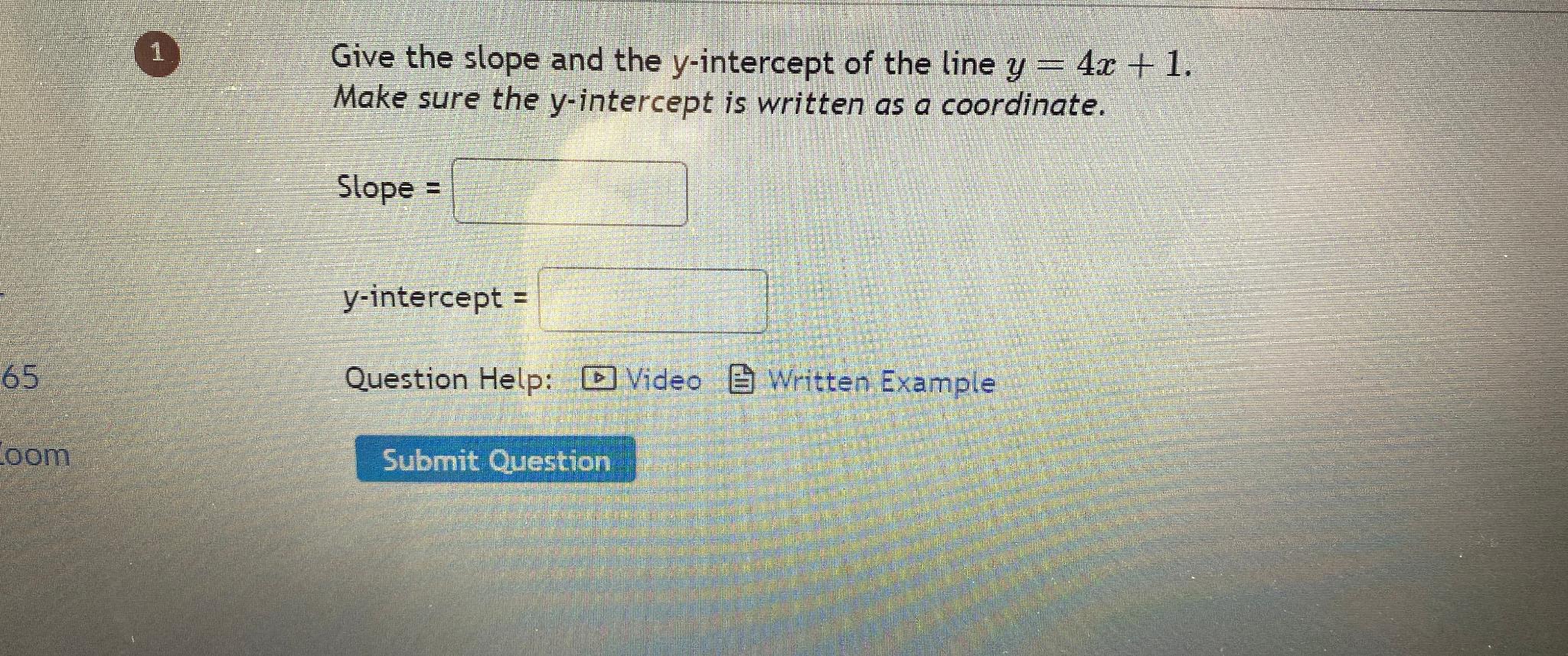 Solved Give the slope and the y-intercept of the line | Chegg.com
