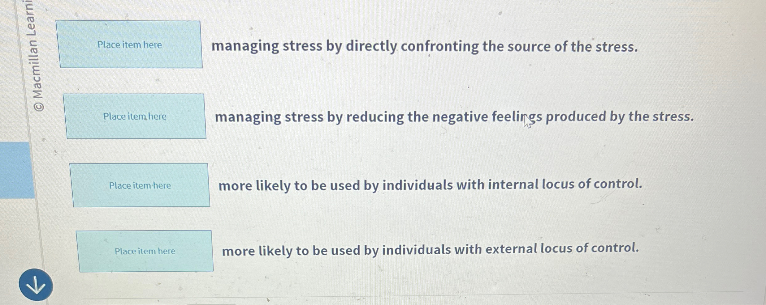 Solved managing stress by directly confronting the source of | Chegg.com