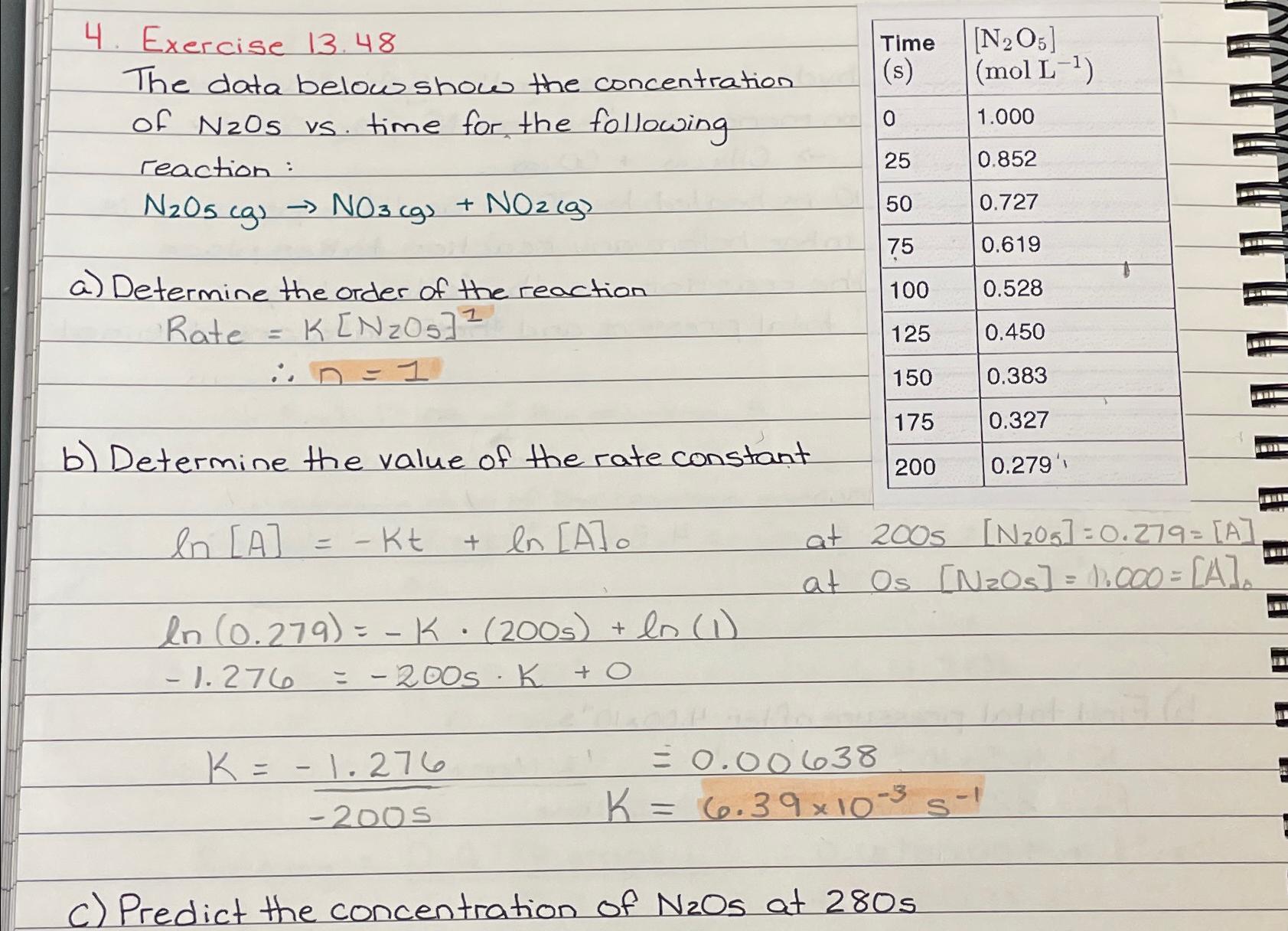 Solved I need help with question C!!!Exercise 13.48The data | Chegg.com