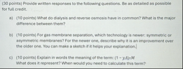 Solved ( 30 ﻿points) ﻿Provide written responses to the | Chegg.com