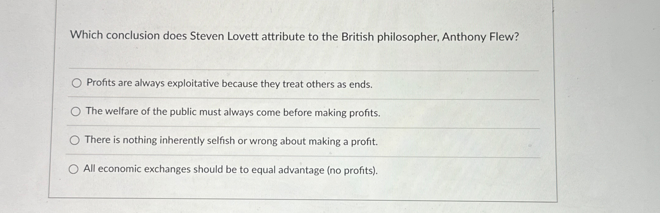 Solved Which conclusion does Steven Lovett attribute to the | Chegg.com