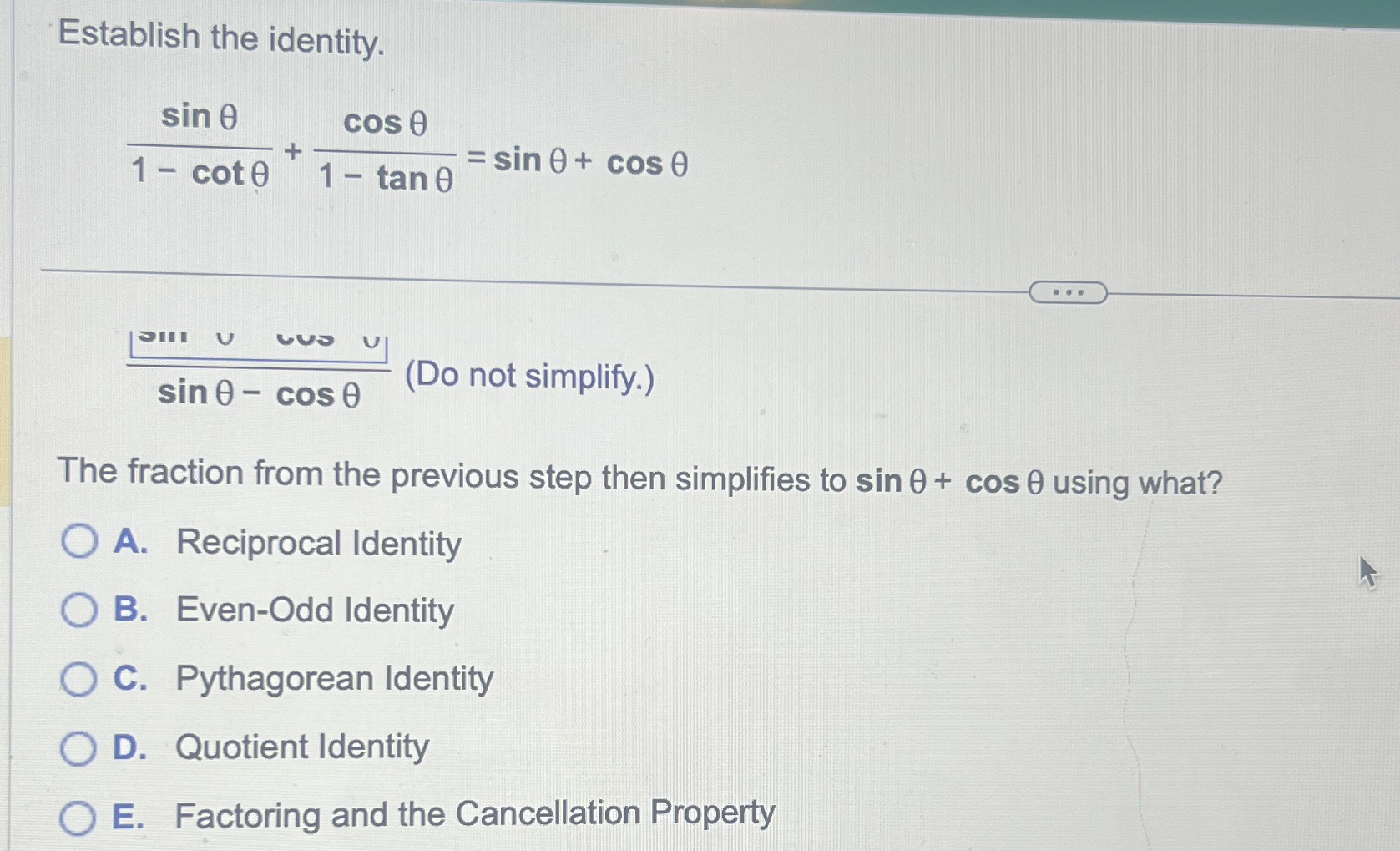 Solved Establish the | Chegg.com