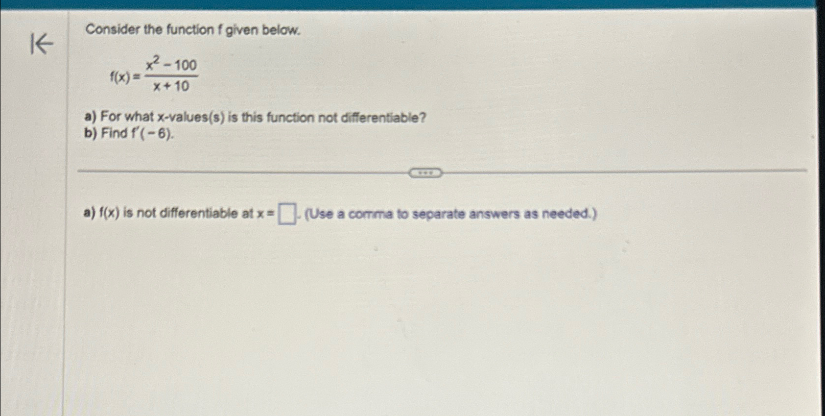 Solved Consider the function f ﻿given | Chegg.com