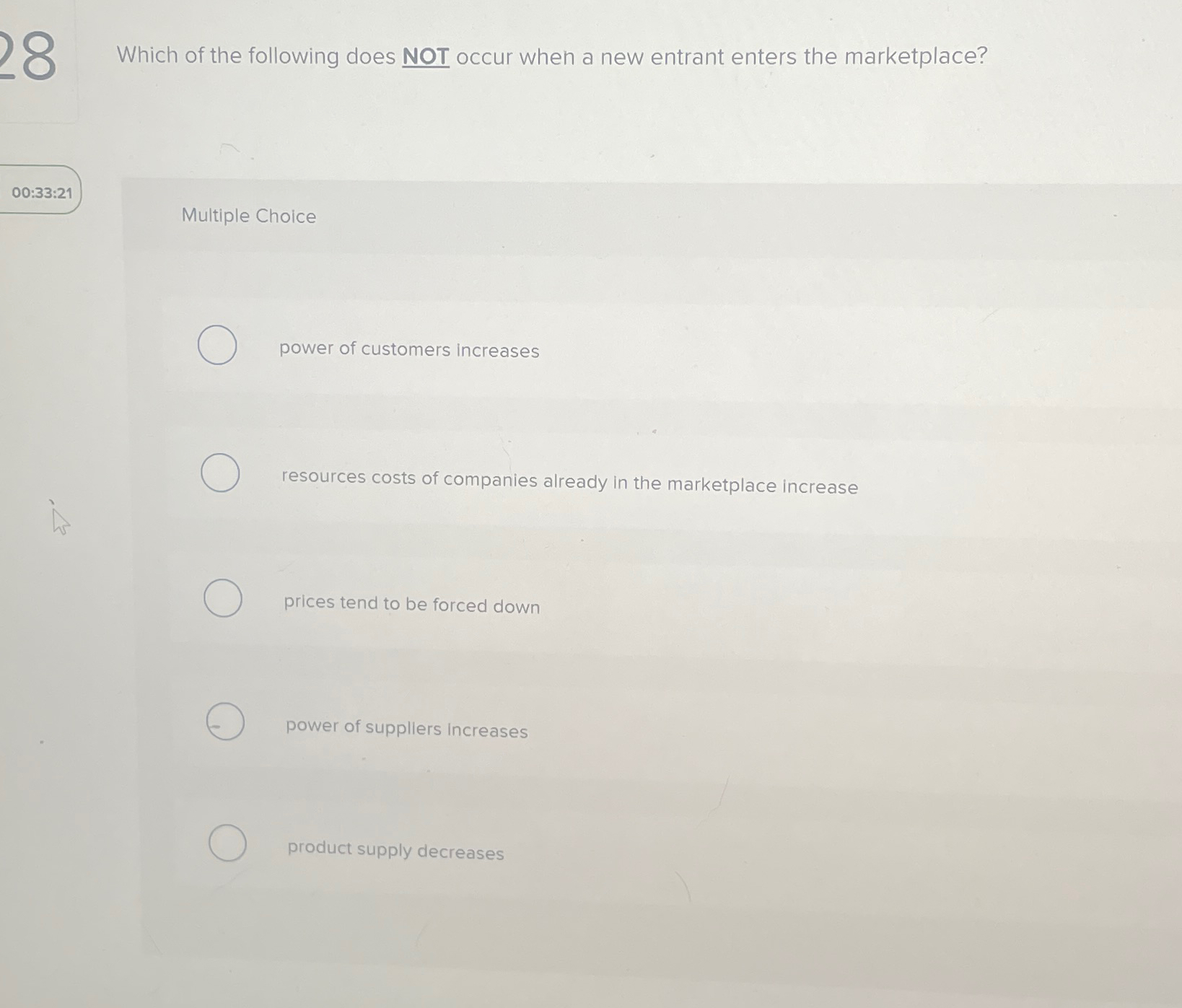 Solved Which of the following does NOT occur when a new | Chegg.com