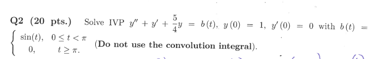 Solved Q2 (20 ﻿pts.) ﻿Solve IVP | Chegg.com