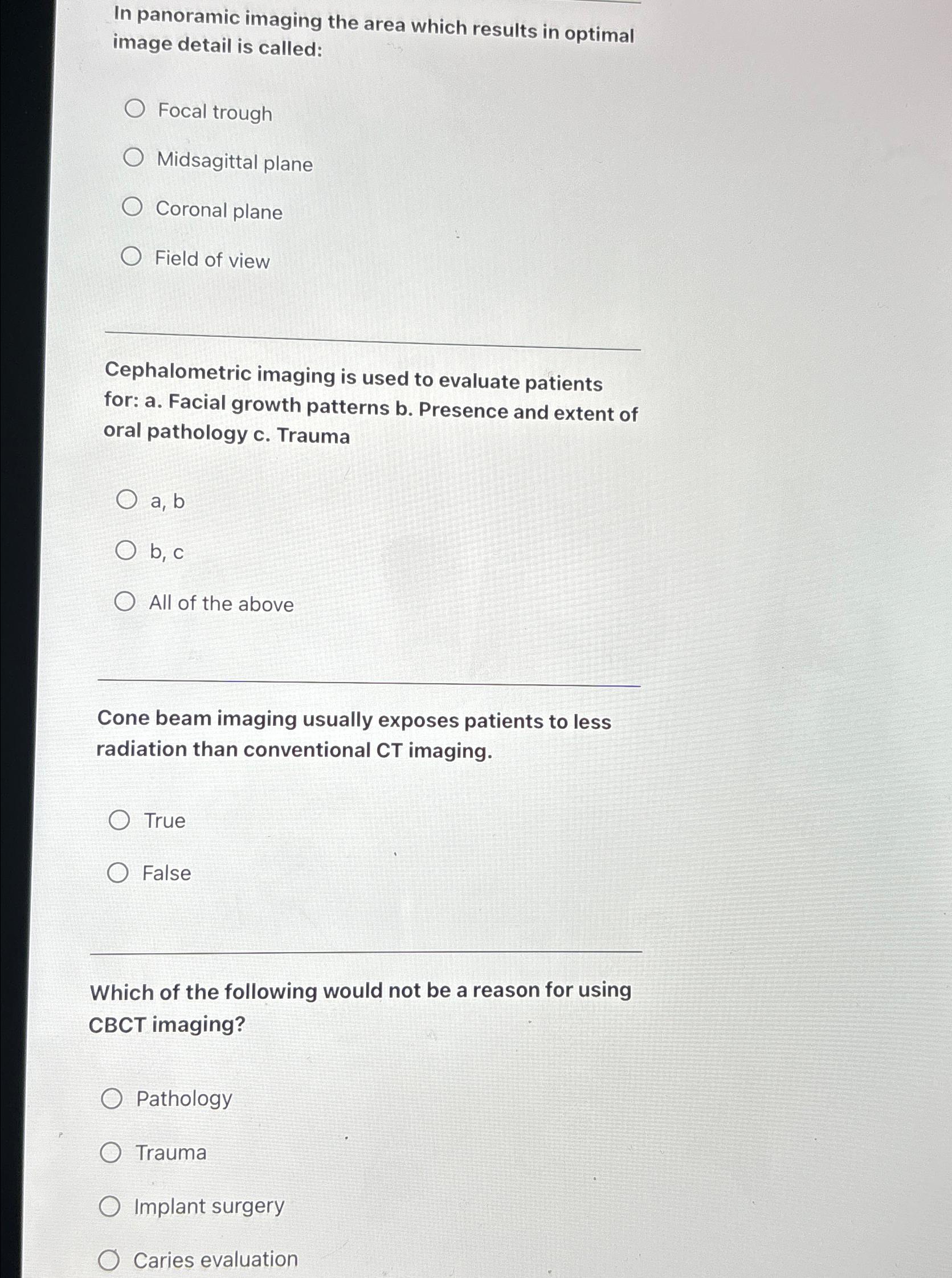 Solved In panoramic imaging the area which results in | Chegg.com