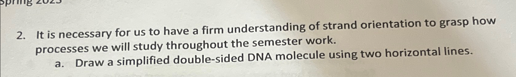 Solved It is necessary for us to have a firm understanding | Chegg.com
