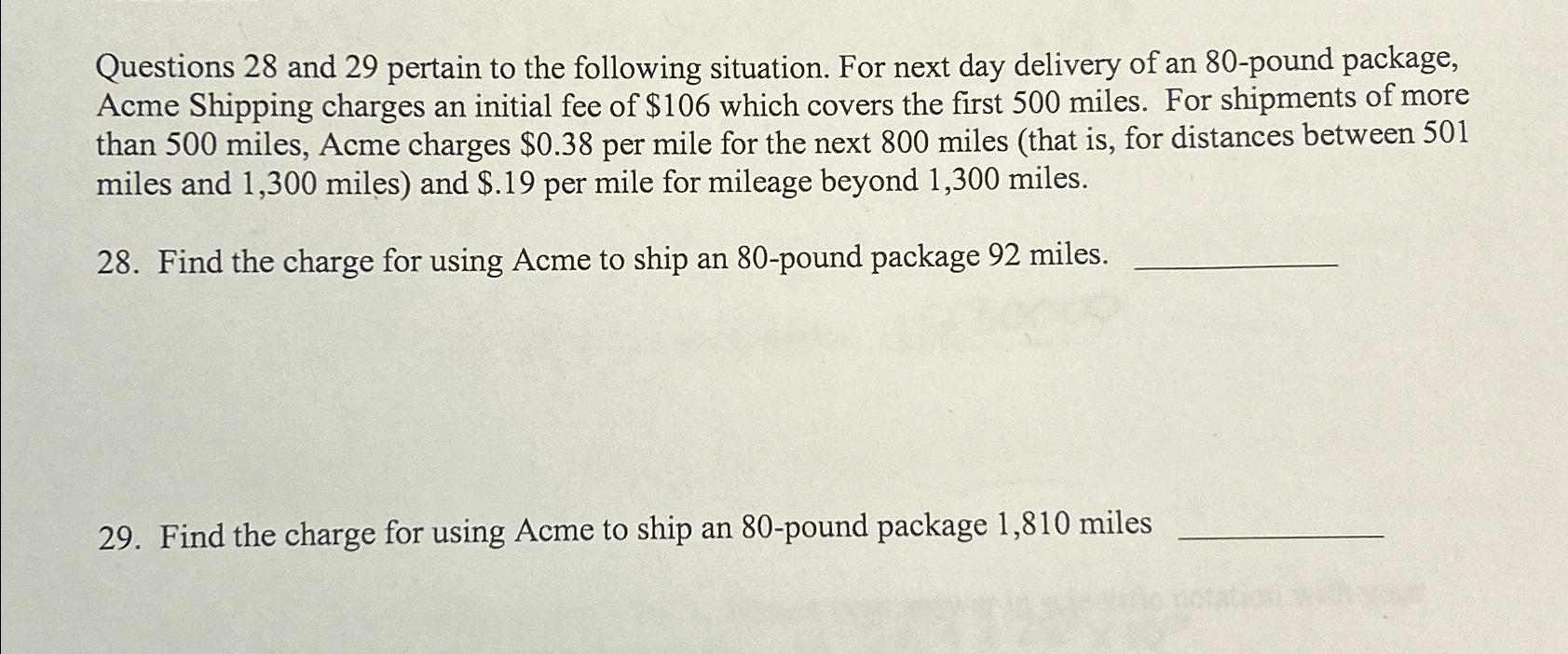 Solved Questions 28 ﻿and 29 ﻿pertain to the following | Chegg.com