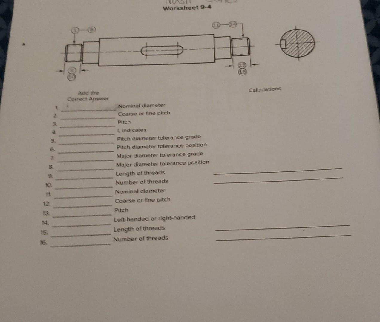 Solved Hey, all, I need help on these worksheet for | Chegg.com