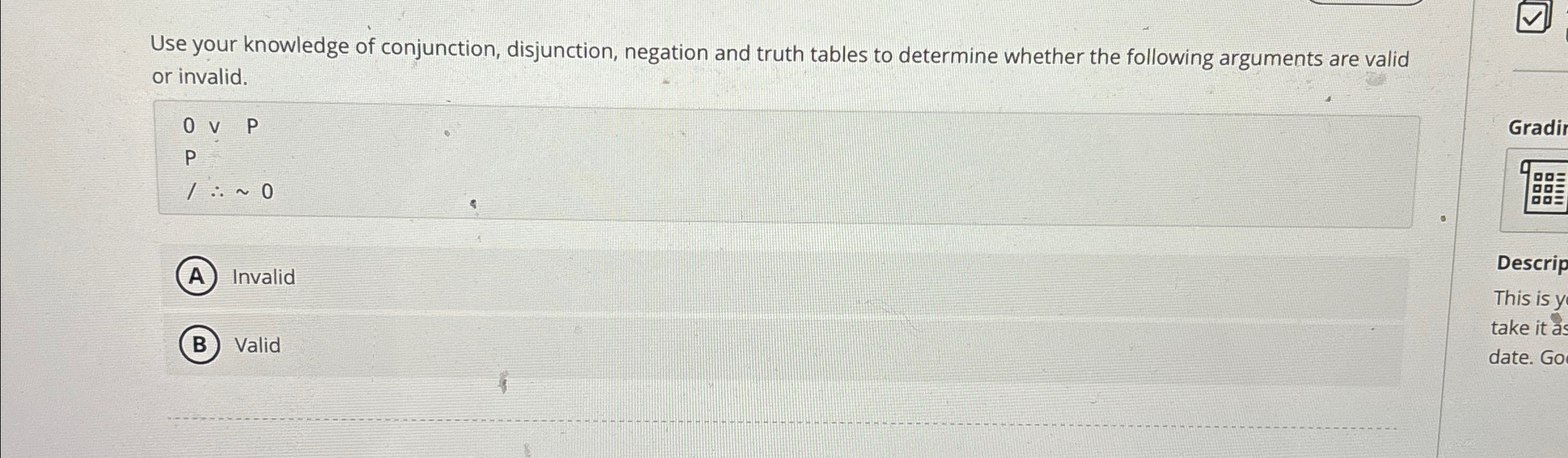 Solved Use your knowledge of conjunction, disjunction, | Chegg.com