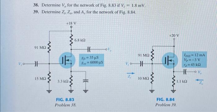 Solved Fig 8 75 Self Bias Configuration For Problems 24 And