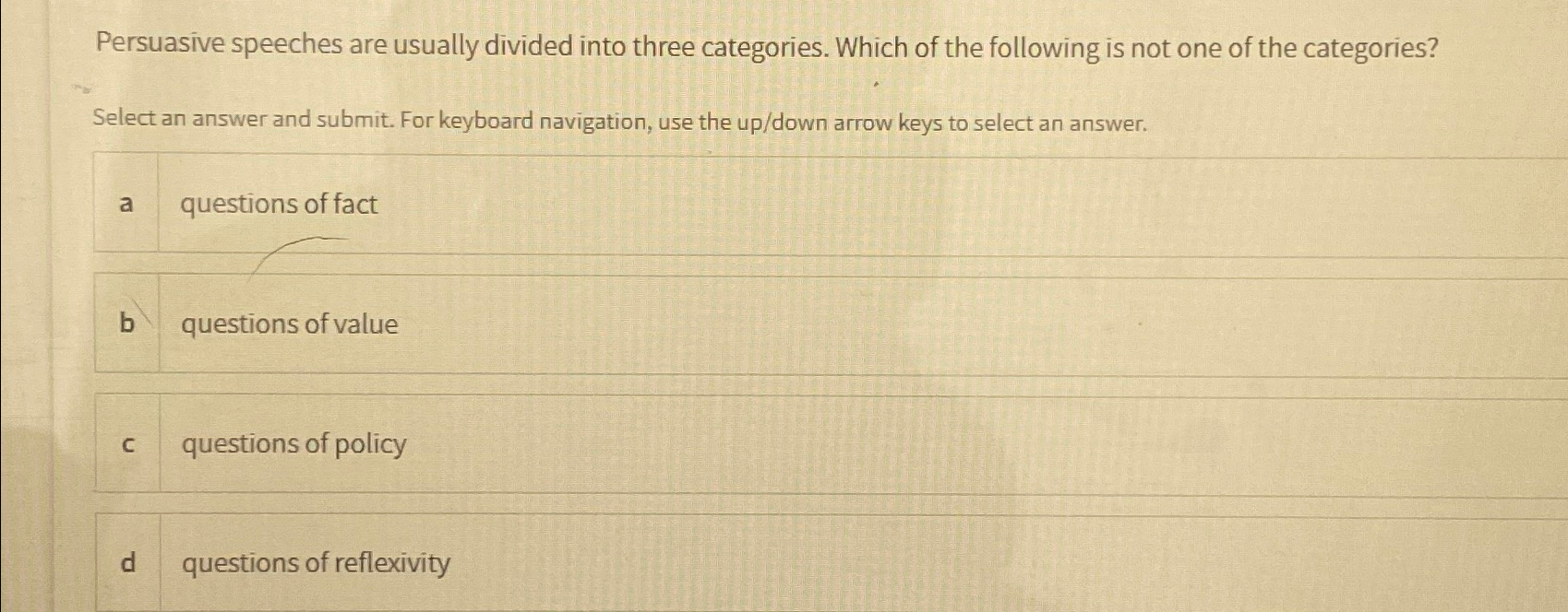 Solved Persuasive speeches are usually divided into three | Chegg.com