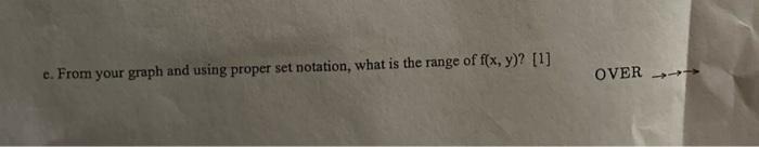 Solved f(x,y)=x2+y2+2c. From your graph and using proper set | Chegg.com