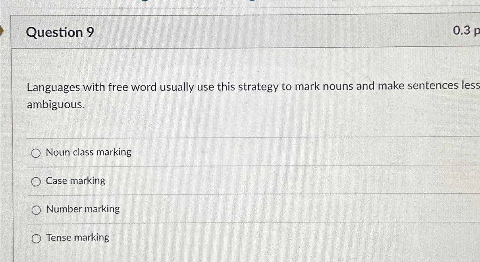 Solved Question 90.3pLanguages with free word usually use | Chegg.com