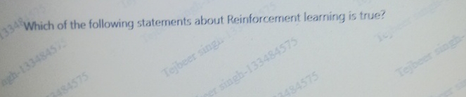 Solved Which of the following statements about Reinforcement | Chegg.com