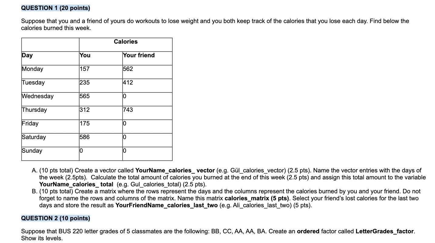Solved QUESTION 1 (20 ﻿points)Suppose that you and a friend | Chegg.com