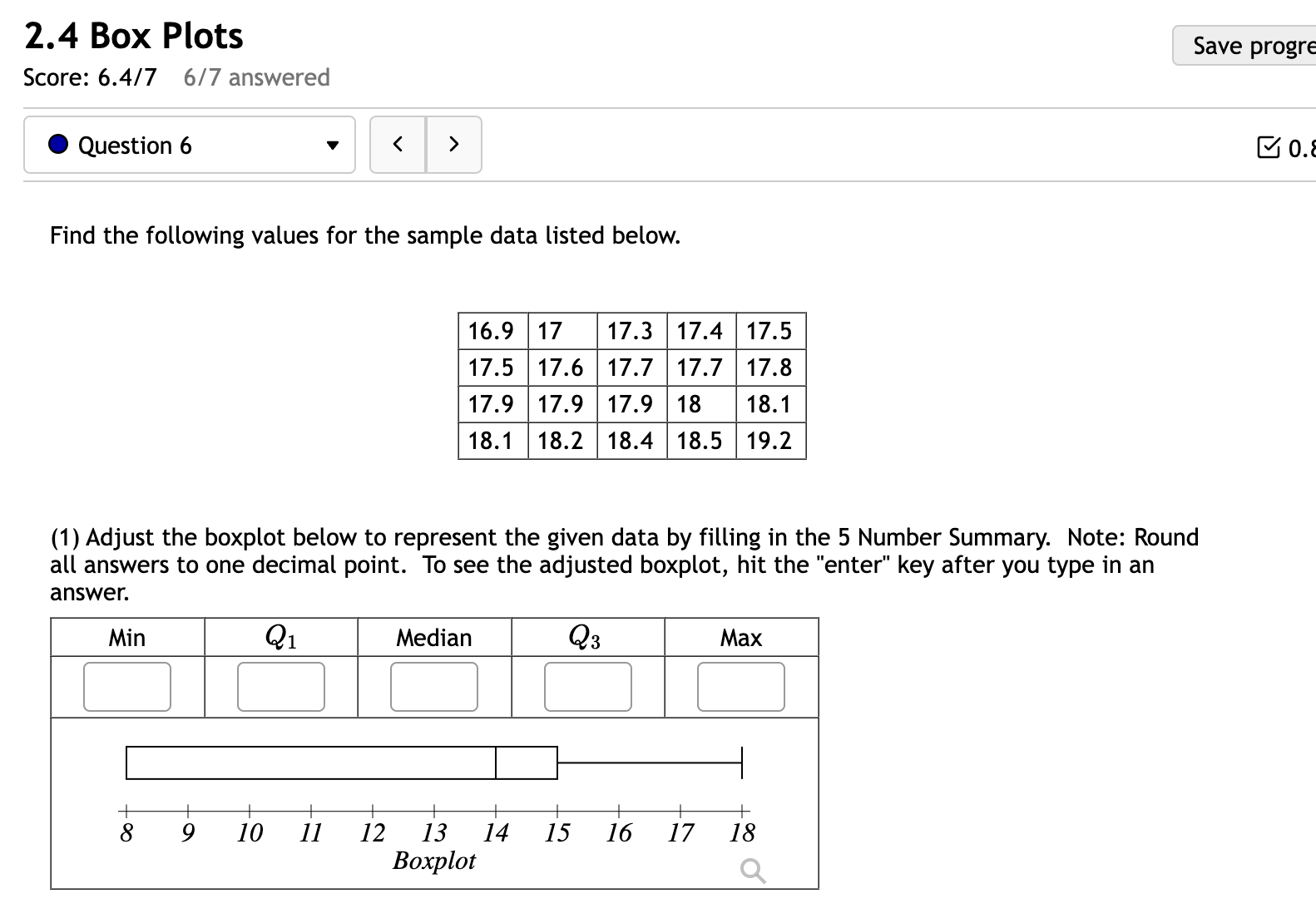Solved Find the following values for the sample data listed | Chegg.com