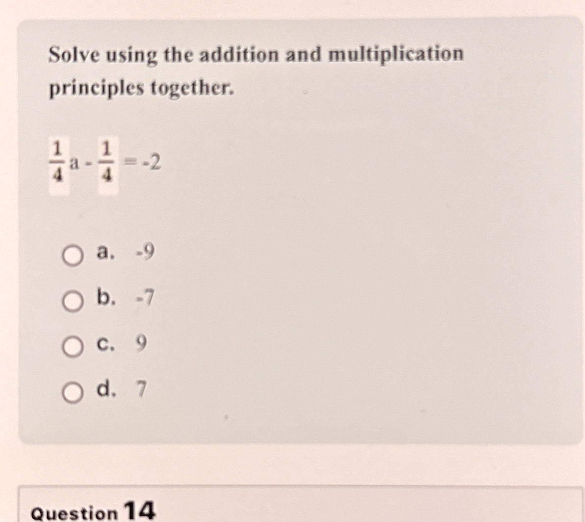 Solved Solve using the addition and multiplication | Chegg.com