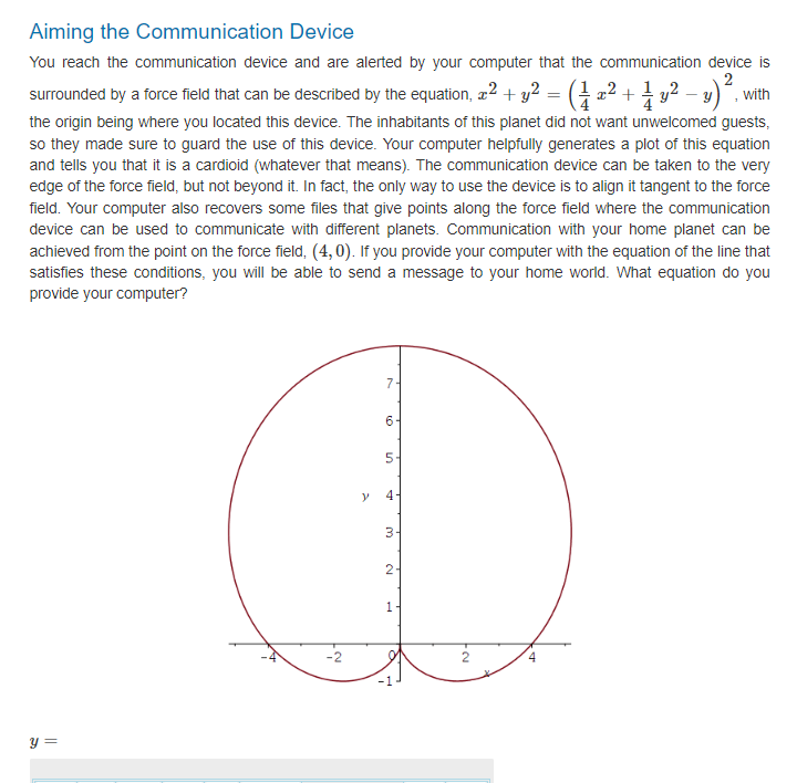 Solved Aiming the Communication DeviceYou reach the | Chegg.com