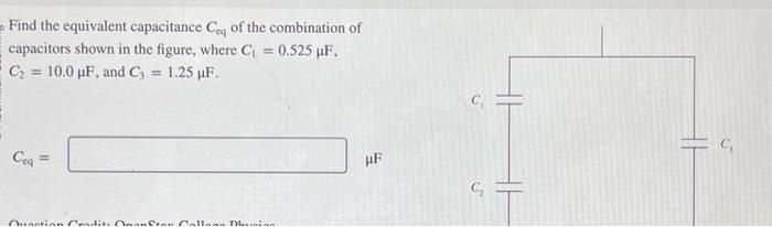 Solved Find the equivalent capacitance Ceq of the | Chegg.com